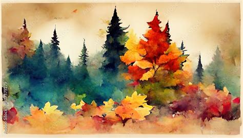 Fall Watercolor Landscapes