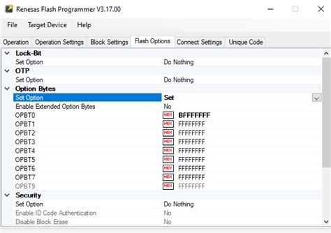 After Flashing The Rh850 With Renesas Flash Programmer The Mcu Does Not Work Properly Forum
