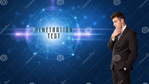 Businessman Thinking About Security Stock Illustration Illustration