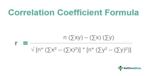 Correlation Coefficient Formula Excel