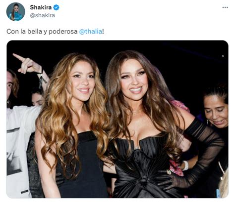 Shakira Agradeció A Thalía Por Su Encuentro En La Gala De Billboard