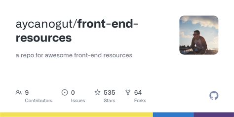Github Aycanogutfront End Resources A Repo For Awesome Front End