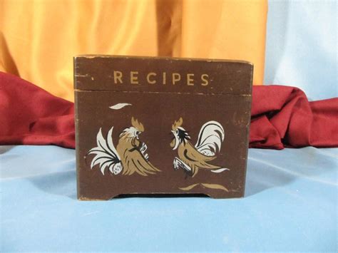 Index File Box Standard Specialty Finest Made In Japan Antique Wood