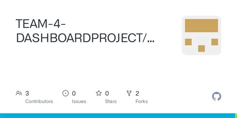 Github Team 4 Dashboardprojectbedashboard