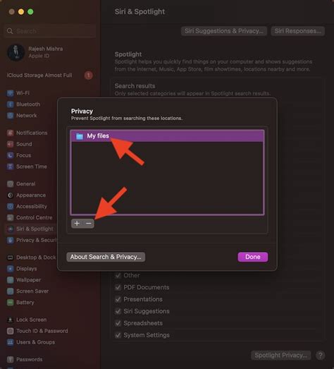Stop Spotlight From Searching For Specific Locations In Macos 13