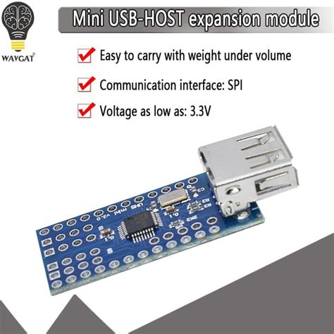 Official Mini Usb Host Shield 20 For Arduino Adk Slr Development Tool