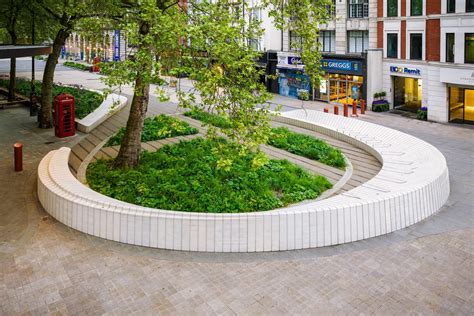 Undulating Benches Provide Versatile Public Seating On Londons Strand