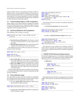 Optimizing Feldera Integrating Advanced UDFs And Enhanced SQL