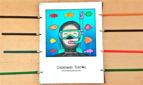 Dibujos De Buceo Para Colorear Gratis Coloreando Juntos