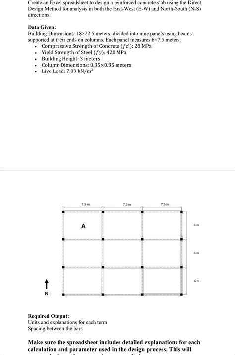 Reinforced Concrete Slab Design Spreadsheet