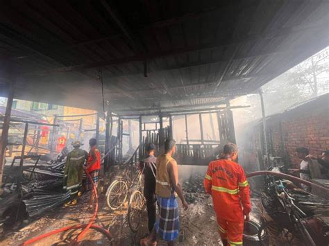 ဒဂုံမြို့သစ် တောင်ပိုင်း ၌ ပန်ကာမော်တာအပူလွန်ကဲရာမှ မီးလောင်မှုဖြစ်ပွားခဲ့ပြီး နေအိမ် ၃ လုံး