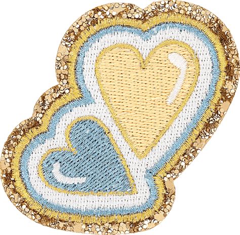 Banana Glitter Heart Patch Embroidered Patch Stoney Clover Lane