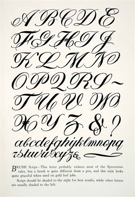 Cursive Calligraphy Letters A To Z