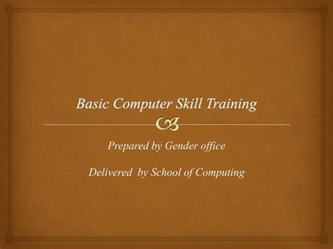 Basic Computer Skill Training1pdf