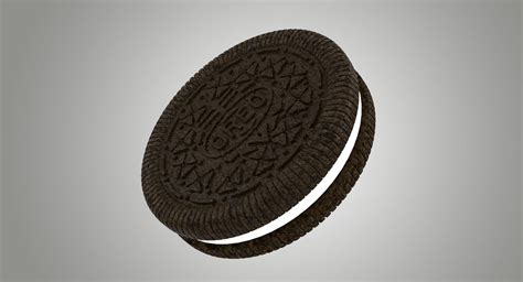 Realistic Oreo Cookie 3d Model