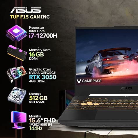 Asus Tuf I7 12gen 144hz Rtx 3050 متجر نصر