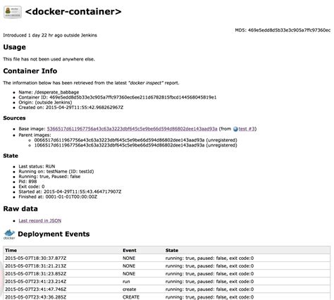 Cloudbees Docker Traceability
