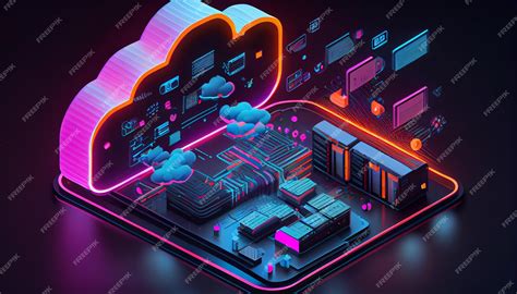 Premium Ai Image Cloud Technology Concept Data Center Concept Ai