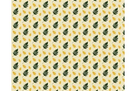 Premium Vector Diagonal Array Of Stylized Yellow And Green Leaves On