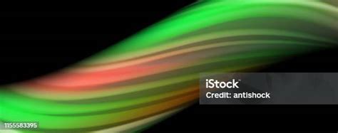 유체 액체 컬러 웨이브 라인 빛나는 다채로운 조명 효과 추상 컴포지션 템플릿입니다 기하학적 기술 추상 패턴입니다 무브먼트 컨셉