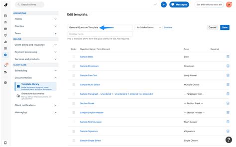 Creating Customized Templates SimplePractice Support