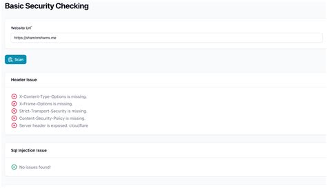 Security Checker Tinydevkit