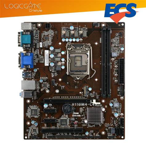 Ecs H110m C43 1151 Motherboard Intel 6th And 7th Gen Ddr4 Support M 2 Shopee Philippines