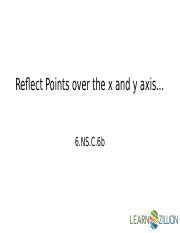 L D Reflect Points Over The X Y Axis LZ Ppt Reflect Points Over The X And Y Axis NS C