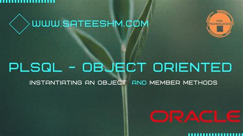 pl sql object oriented msk technologies