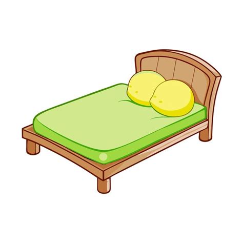 Goldilocks Y La Cama De Los Tres Osos Sobre Un Fondo Blanco Aislado Vector Premium Generado