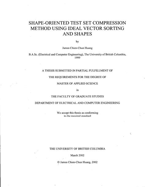 Shape Oriented Test Set Compression Method Using Ideal Vector Sorting And Shapes Docslib