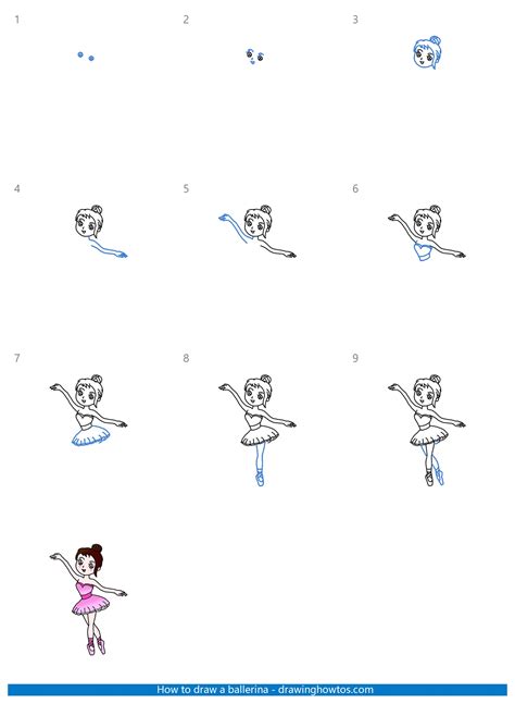 How To Draw Ballerina Very Easy Pencil Drawing Tutorial Step By Step Lights Crystal
