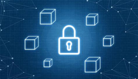 Premium Photo Blockchain Security Concept Padlock Surrounded With