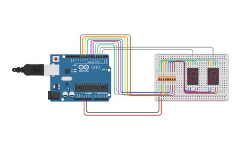 Circuit Design 7 Segment Tinkercad