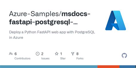 Msdocs Fastapi Postgresql Sample App README Md At Main Azure Samples