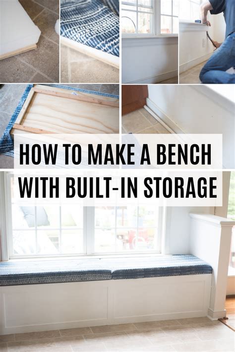 Diy Built In Storage Bench Tutorial Diy Bench Seat Diy Storage Bench