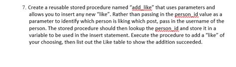Solved Why Am I Getting This Error When Executing The Stored