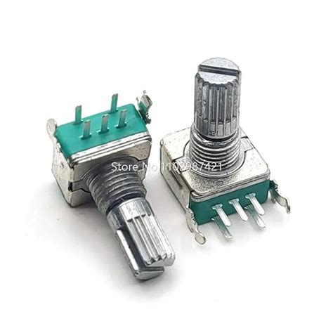 디지털 펄스 전위차계 Ec11s 수평 측면 조정 인코더 20 포지셔닝 무한 로터리 코딩 스위치 2 피스