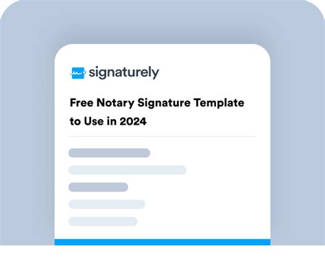 Free Notary Signature Template All You Need To Know