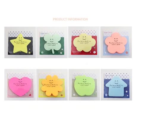 Shaped Fluorescent Memo Stickers Cartoon Notice Stickers Temu
