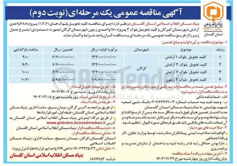 واگذاری کلید تحویل بلوک ۱ آرامش