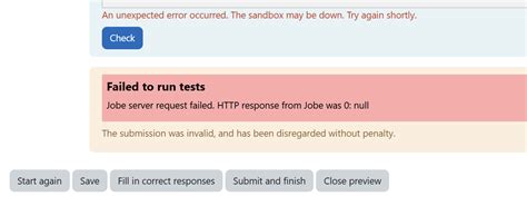 Coderunner Failed To Run Tests