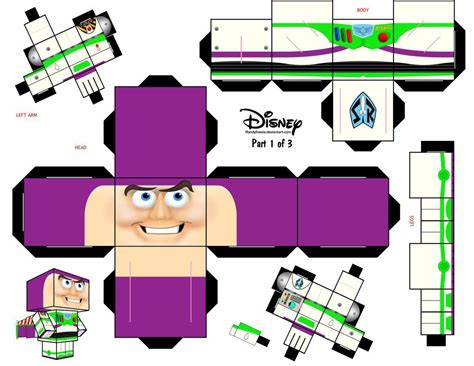 Free Paper Craft Toys Boxes Papercraft Toy Story Buzz Lightyear Box
