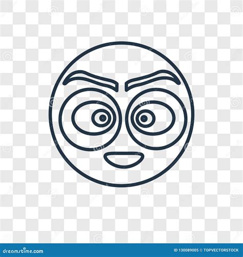 Nerd Concept Vector Linear Icon Isolated On Transparent Background Nerd Concept Transparency