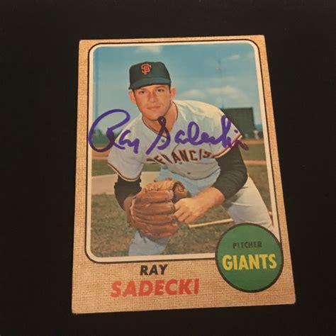 Autographed 1968 Topps Ray Sadecki Dec H 1 Ebay