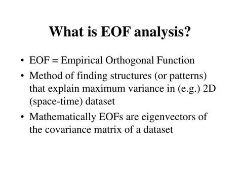 PPT What Is EOF Analysis PowerPoint Presentation Free Download ID 3298755