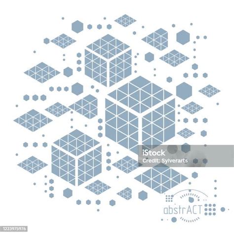 육각형 원 및 라인으로 만든 엔지니어링 기술 벡터 벽지 기술 드로잉 추상적 배경입니다 0명에 대한 스톡 벡터 아트 및 기타