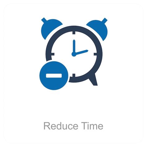 Premium Vector Reduce Time And Reduce Icon Concept