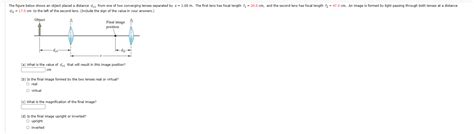 Solved The Figure Below Shows An Object Placed A Distance Chegg