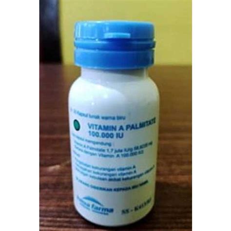 Jual Vitamin A 100000 Iu 100000 Iu Botol 50 Kapsul Retinol Vitamin A